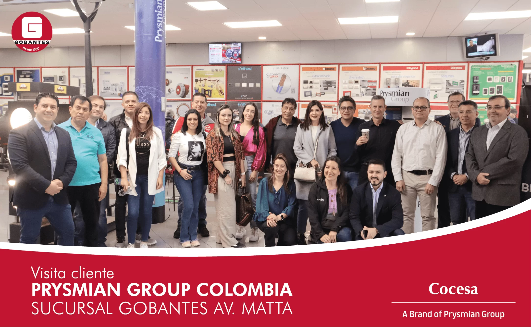Visita clientes de Cocesa Prysmian Group Colombia a sucursal Gobantes ...
